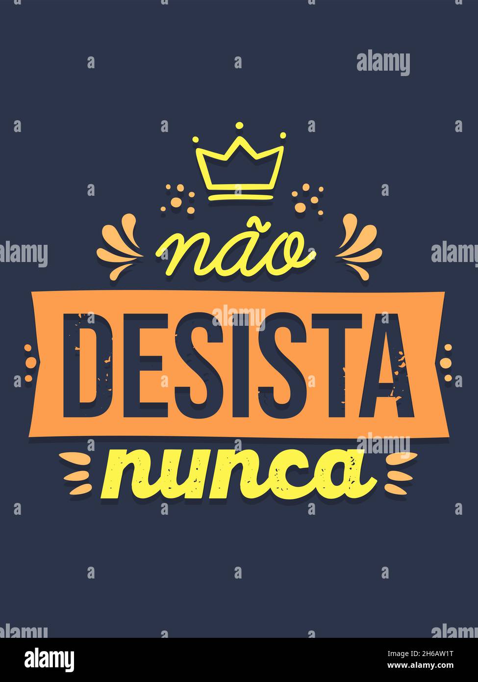 Lettering in portuguese translation Stock Vector Images - Alamy