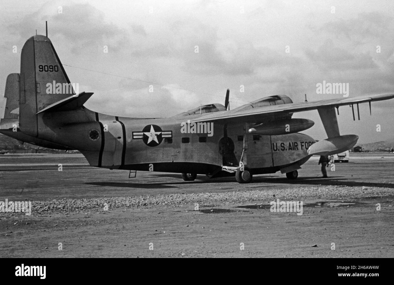 Vintage photograph taken in 1953 or 1954 in Seoul, South Korea, during ...