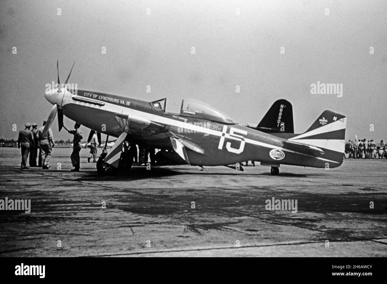Vintage photograph taken in September 1948 at Cleveland, Ohio, USA ...