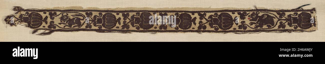 Border, Egypt, Greco-Roman period (30 B.C.- 641 A.D.), 4th/5th century ...