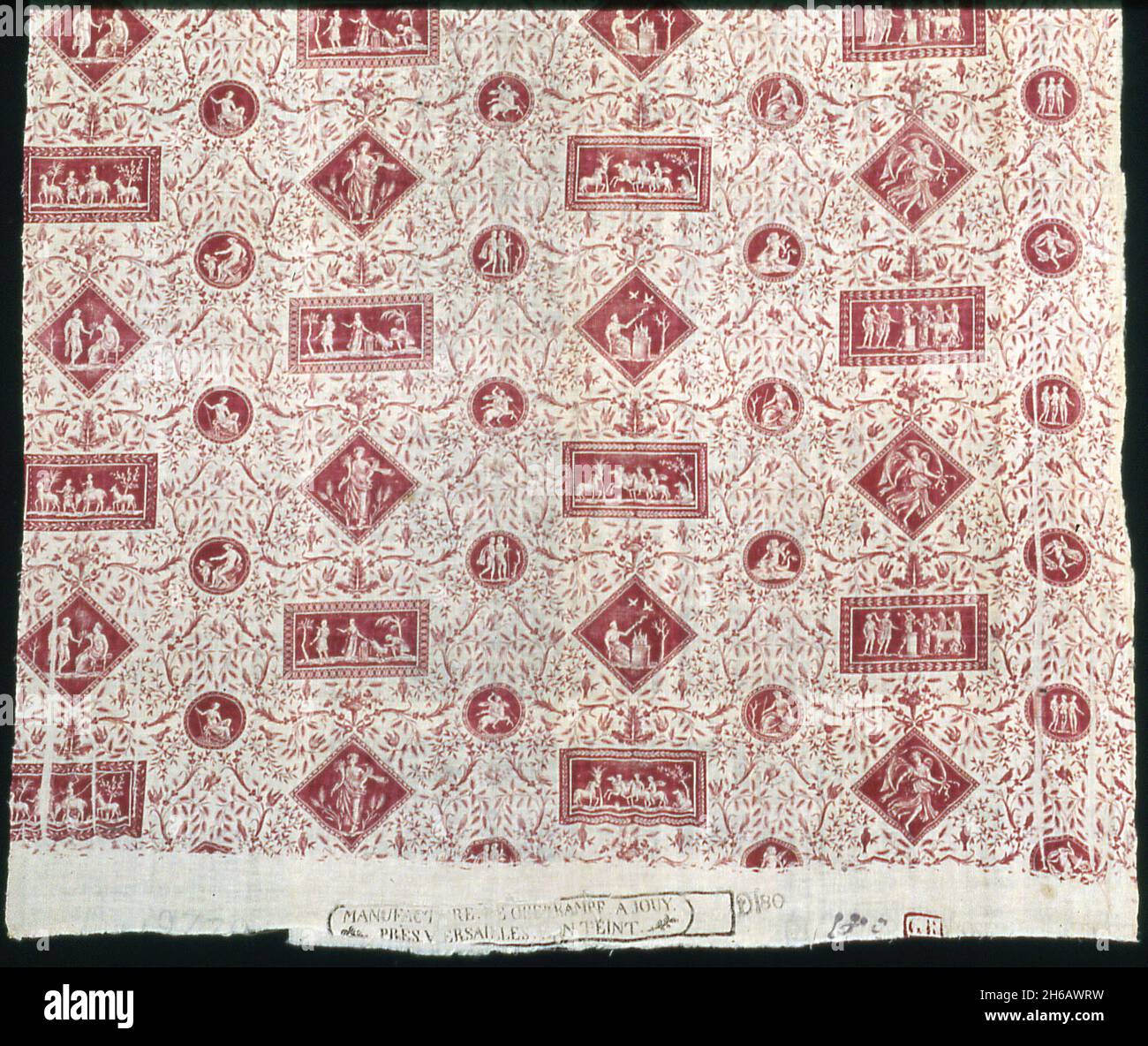 Textile panel with neo classical design hi-res stock photography and ...