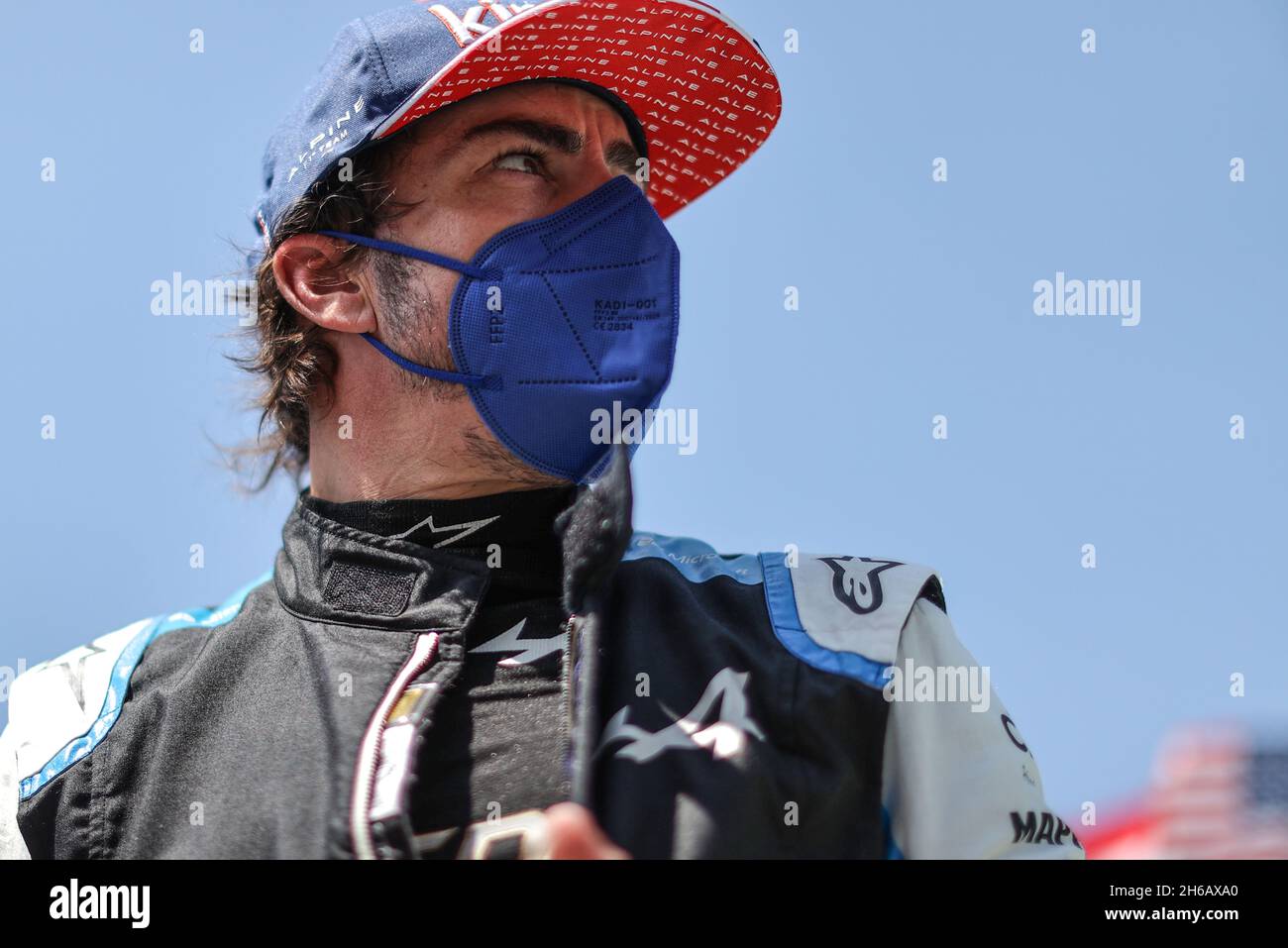 Fernando Alonso (ESP) Alpine F1 Team on the grid. 14.11.2021. Formula 1 ...