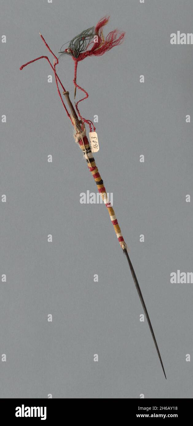 Wooden Spindle with Needlework Decoration, Peru, 1000/1476 Stock Photo - Alamy