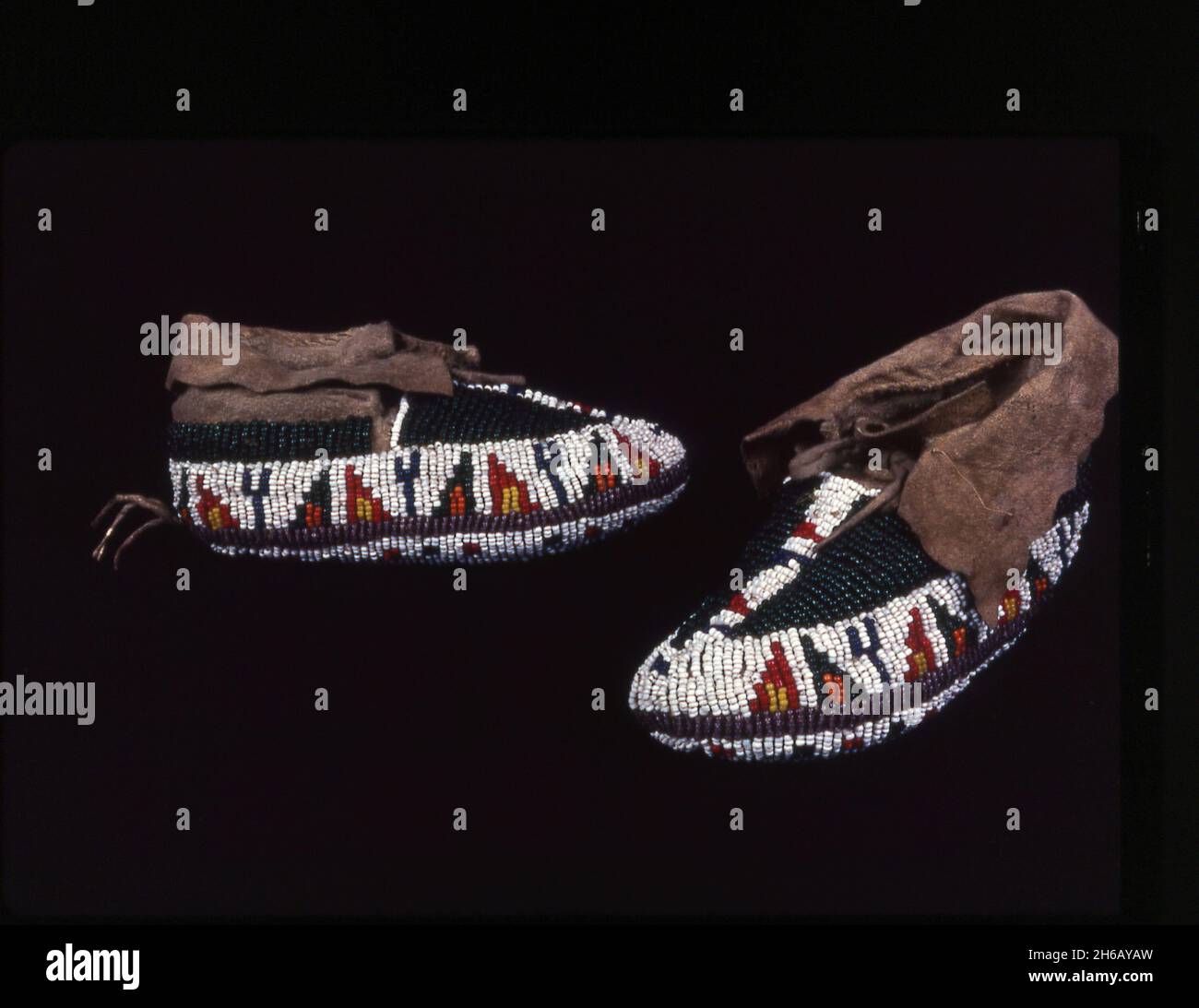 Pair of Child's Moccasins, Sioux Plains, c. 1885 Stock Photo - Alamy