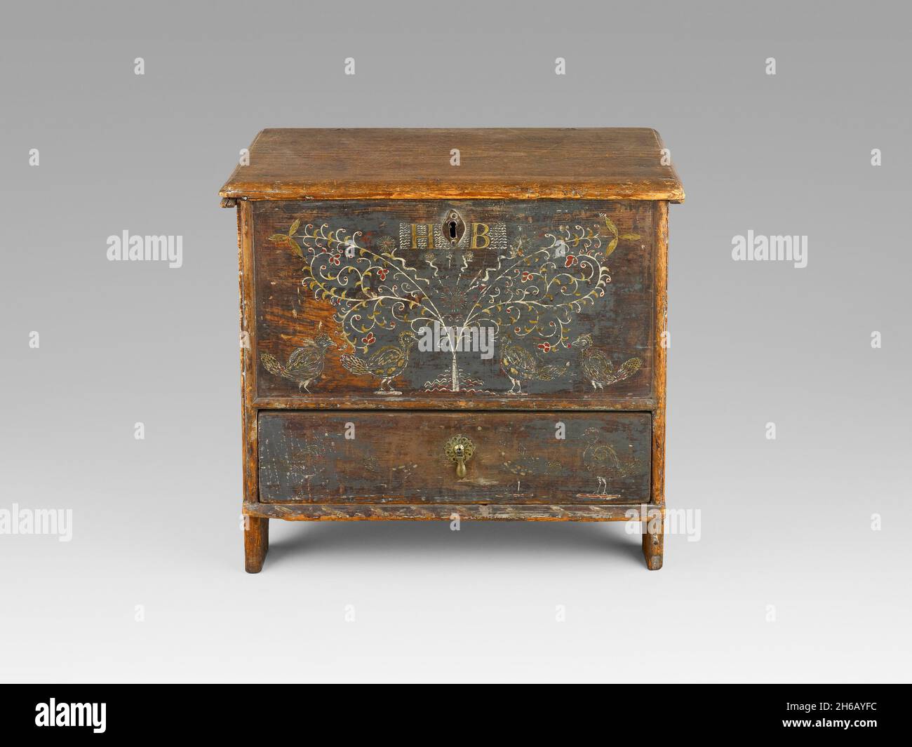 Chest-Over-Drawer, c. 1725. Attributed to Robert Crosman Stock Photo ...