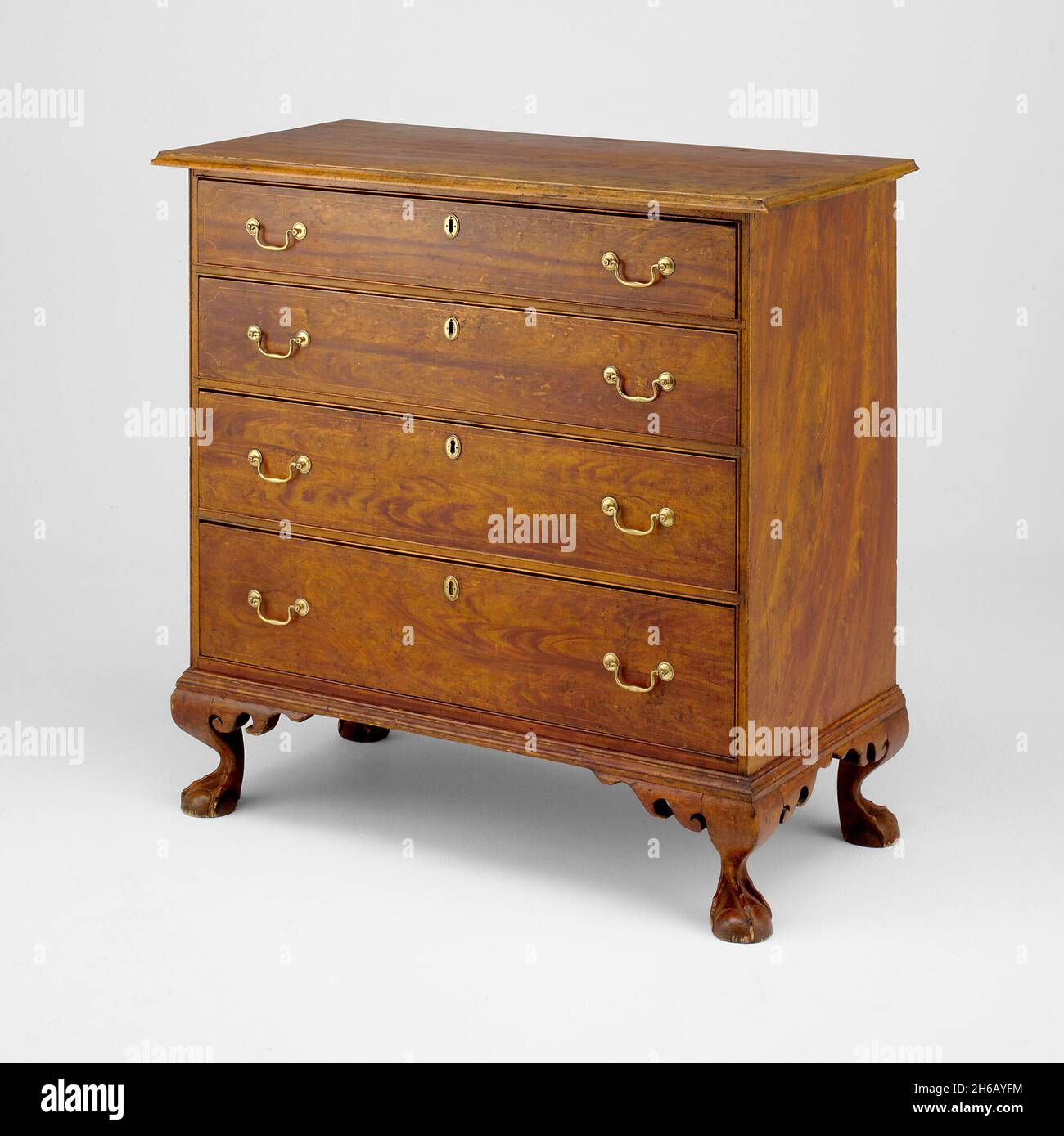 Chest of Drawers, 1780/1810. Painted wood grain. Attributed to John ...