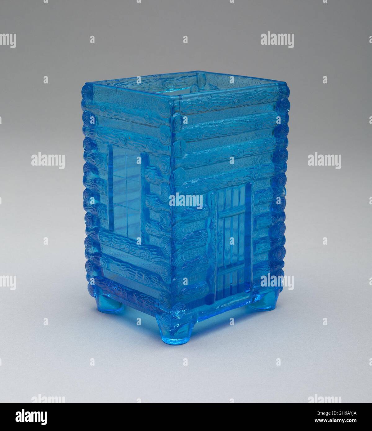 Log Cabin pattern spooner, c. 1875 Stock Photo - Alamy