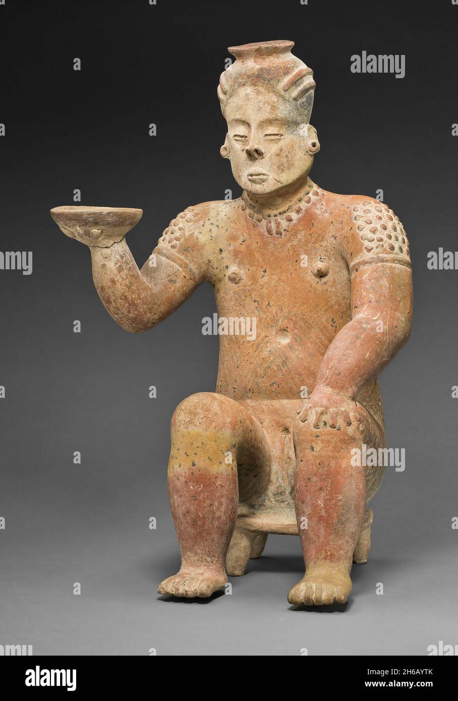 Seated Female Figure Holding a Bowl, A.D. 100/800 Stock Photo - Alamy