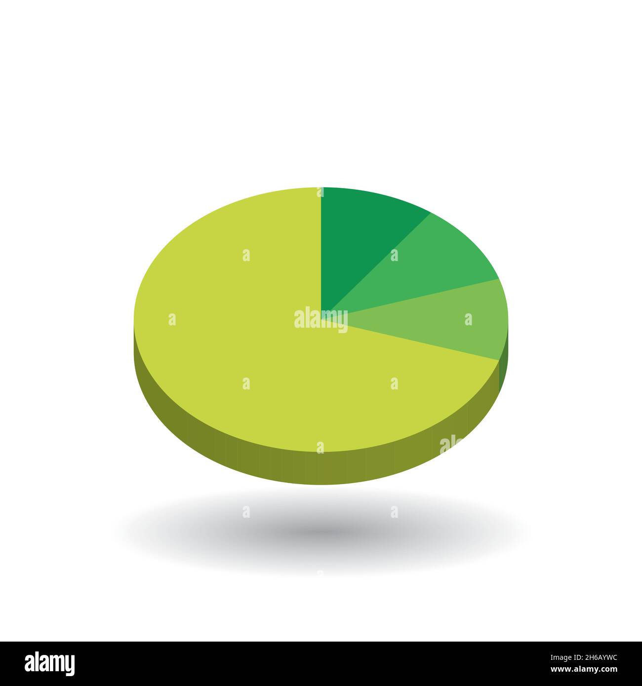Green pie chart design element Stock Vector Image & Art - Alamy