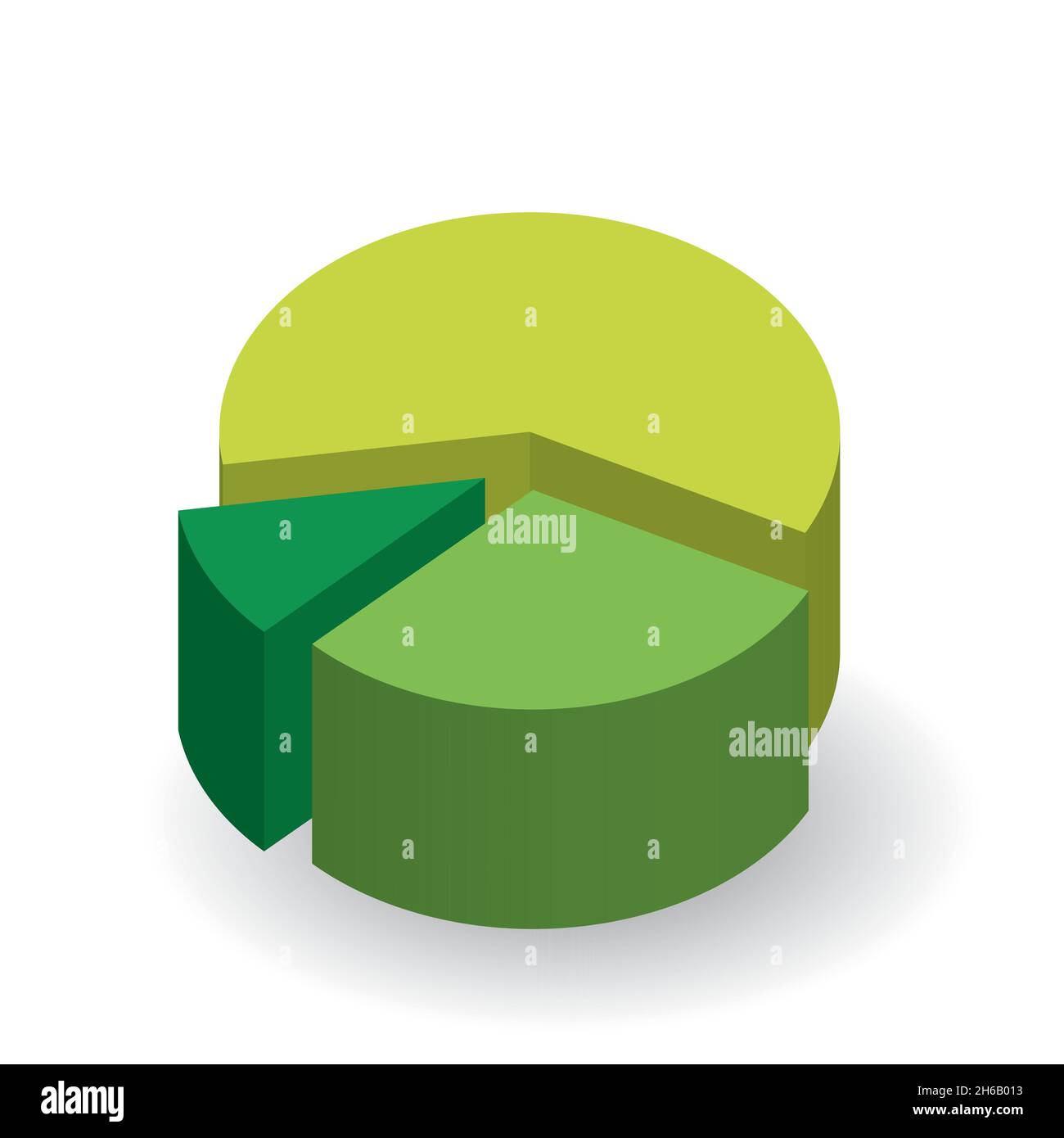 Green pie chart design element Stock Vector Image & Art - Alamy