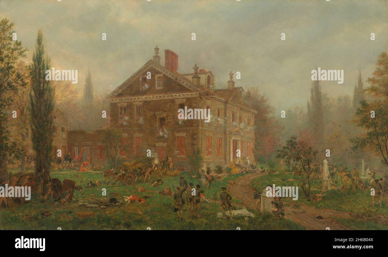 The Attack on Chew's House during the Battle of Germantown, 1777, 1878 ...