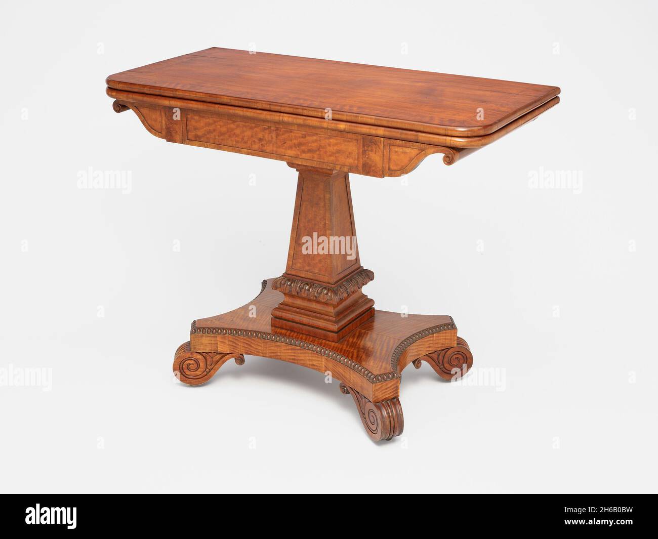 Card Table, 1819/25. Carving attributed to Thomas Wightman Stock Photo ...