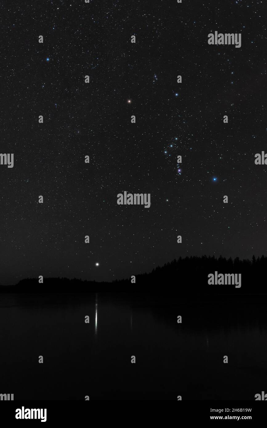 Winter Triangle Astronomy Clear Night