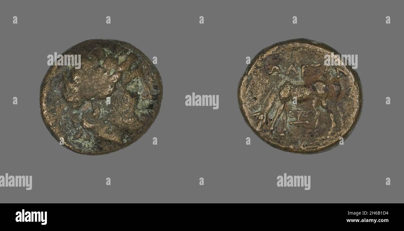 Coin Depicting the God Apollo, 2nd century BCE Stock Photo - Alamy