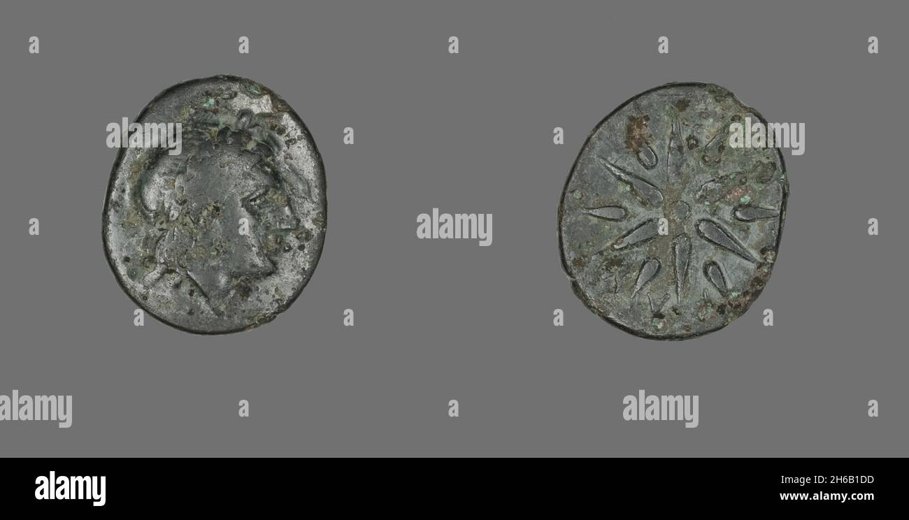 Coin Depicting the God Apollo, 4th century BCE Stock Photo - Alamy