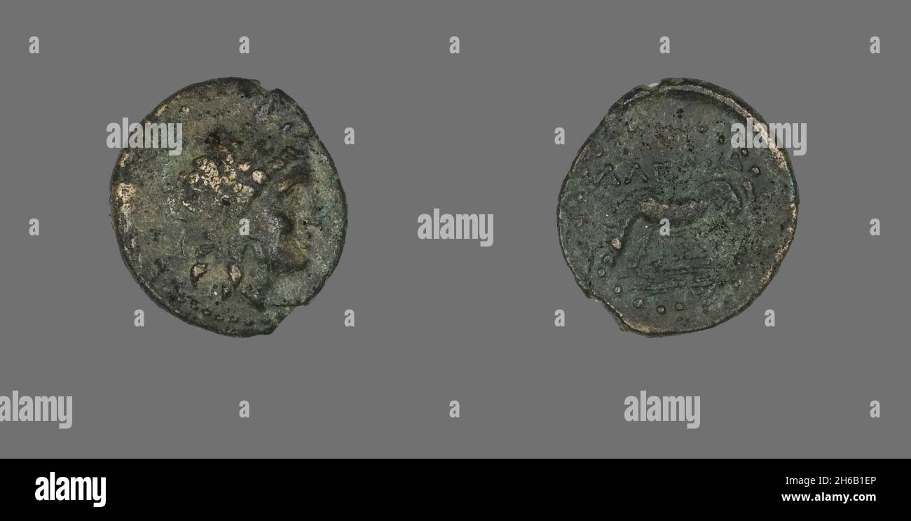 Coin Depicting the God Apollo, 3rd-2nd century BCE Stock Photo - Alamy