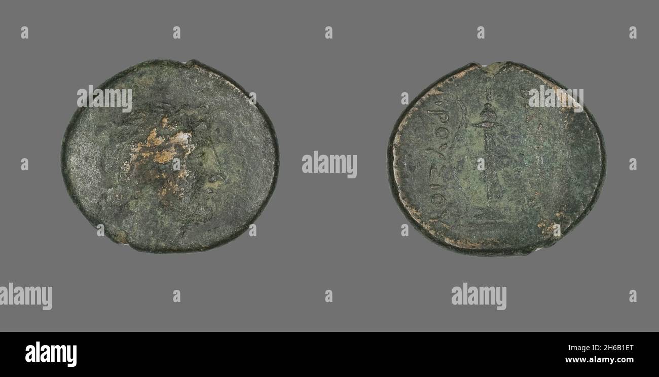 Coin Depicting the God Apollo, 238-183 BCE Stock Photo - Alamy