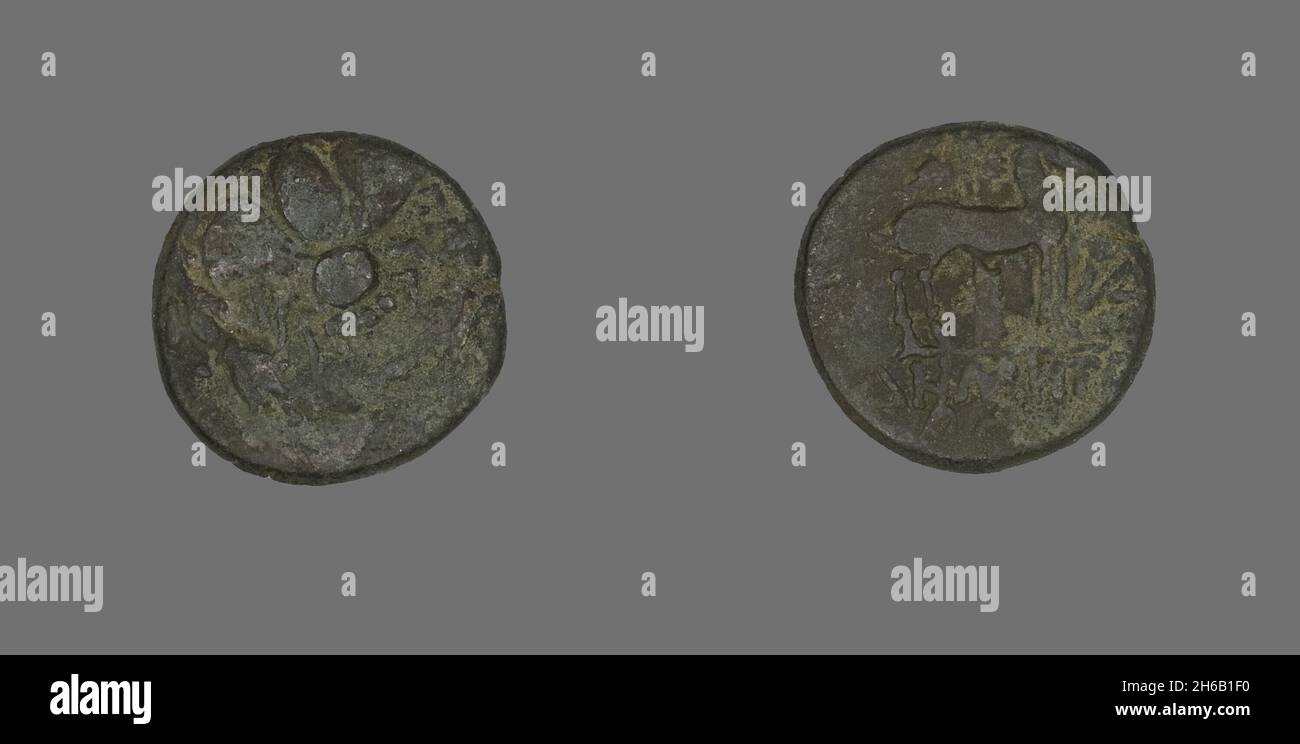 Coin Depicting a Wreath, 202-133 BCE Stock Photo - Alamy