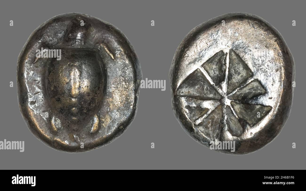 Greek coin turtle hi-res stock photography and images - Alamy