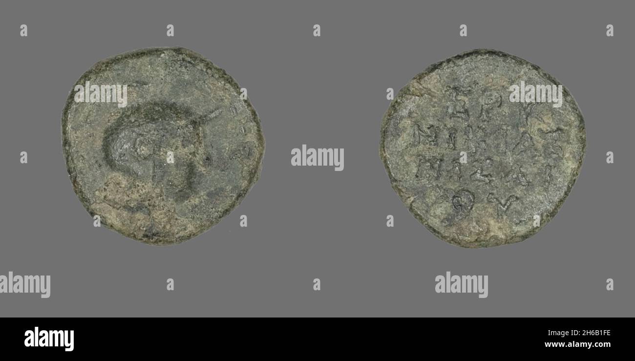 Coin Depicting the Goddess Athena, 300-200 BCE Stock Photo - Alamy