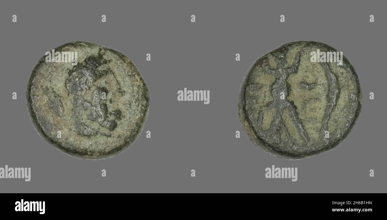 Coin Depicting the Hero Herakles, 2nd-1st century BCE Stock Photo - Alamy
