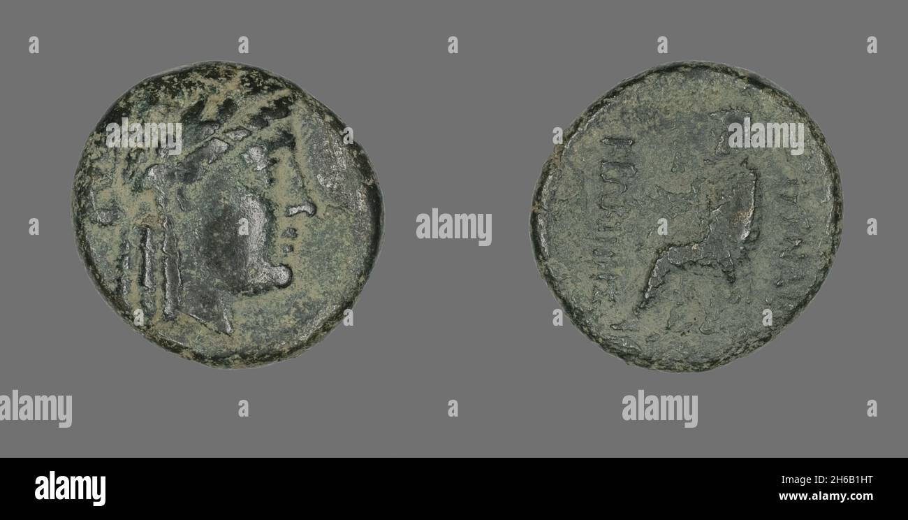 Coin Depicting the God Apollo, 2nd century BCE Stock Photo - Alamy