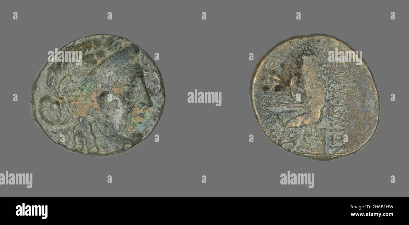 Coin Depicting the God Apollo, 2nd-1st century BCE Stock Photo - Alamy