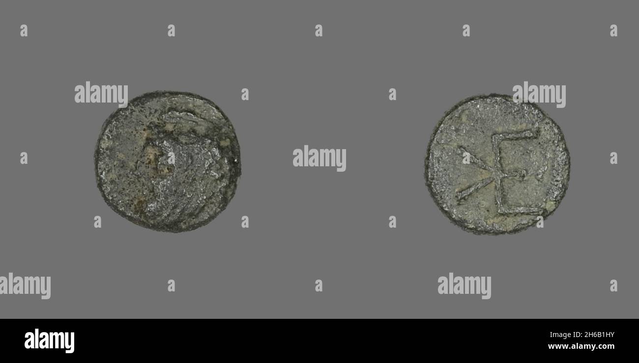 Coin Depicting Head of a Male, 400-310 BCE Stock Photo - Alamy