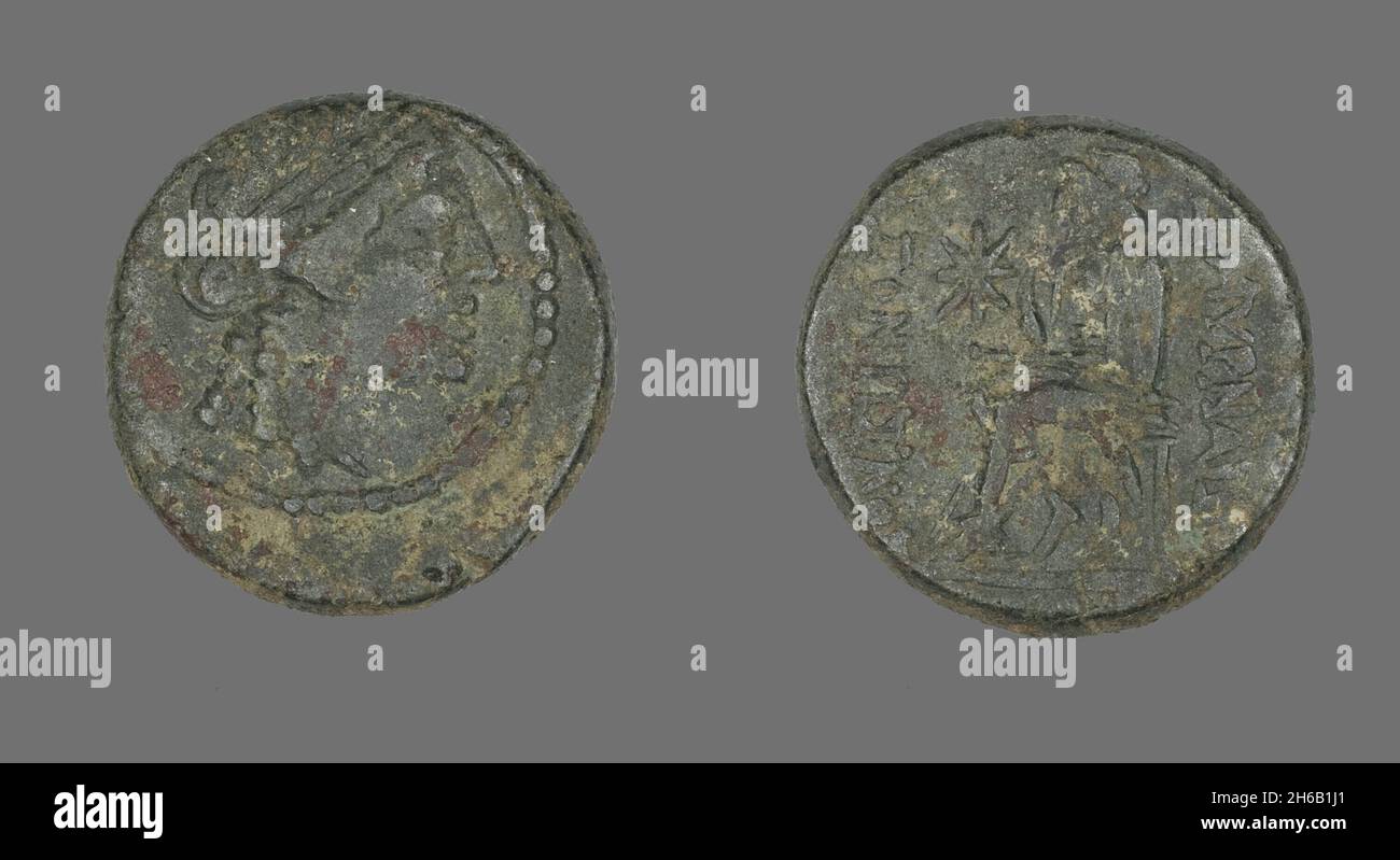 Coin Depicting the God Apollo, 2nd-1st century BCE Stock Photo - Alamy