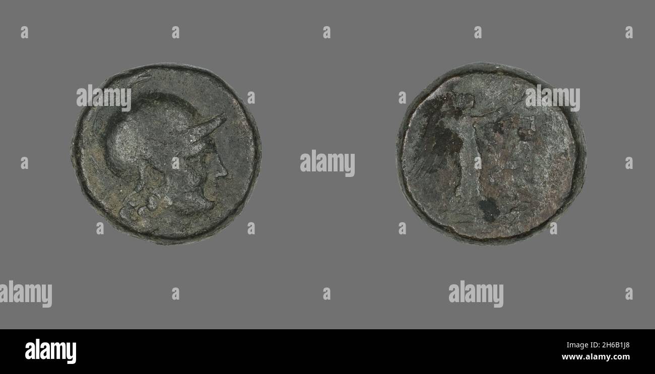 Coin Depicting the Goddess Athena, after 133 BCE Stock Photo - Alamy