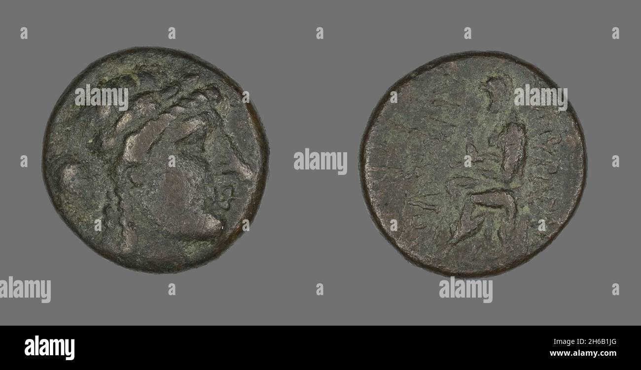 Coin Depicting the God Apollo, 2nd-1st century BCE Stock Photo - Alamy
