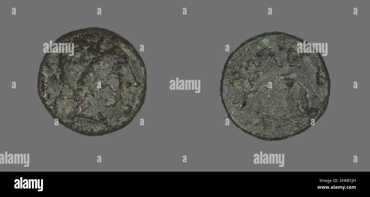 Coin Depicting the God Apollo, 3rd-2nd century BCE Stock Photo - Alamy