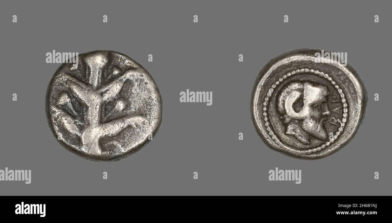 Coin Depicting Silphium Plant, 480-435 BCE Stock Photo - Alamy