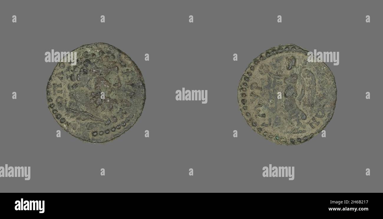 Coin Depicting the Hero Hercules, 138-192 Stock Photo - Alamy