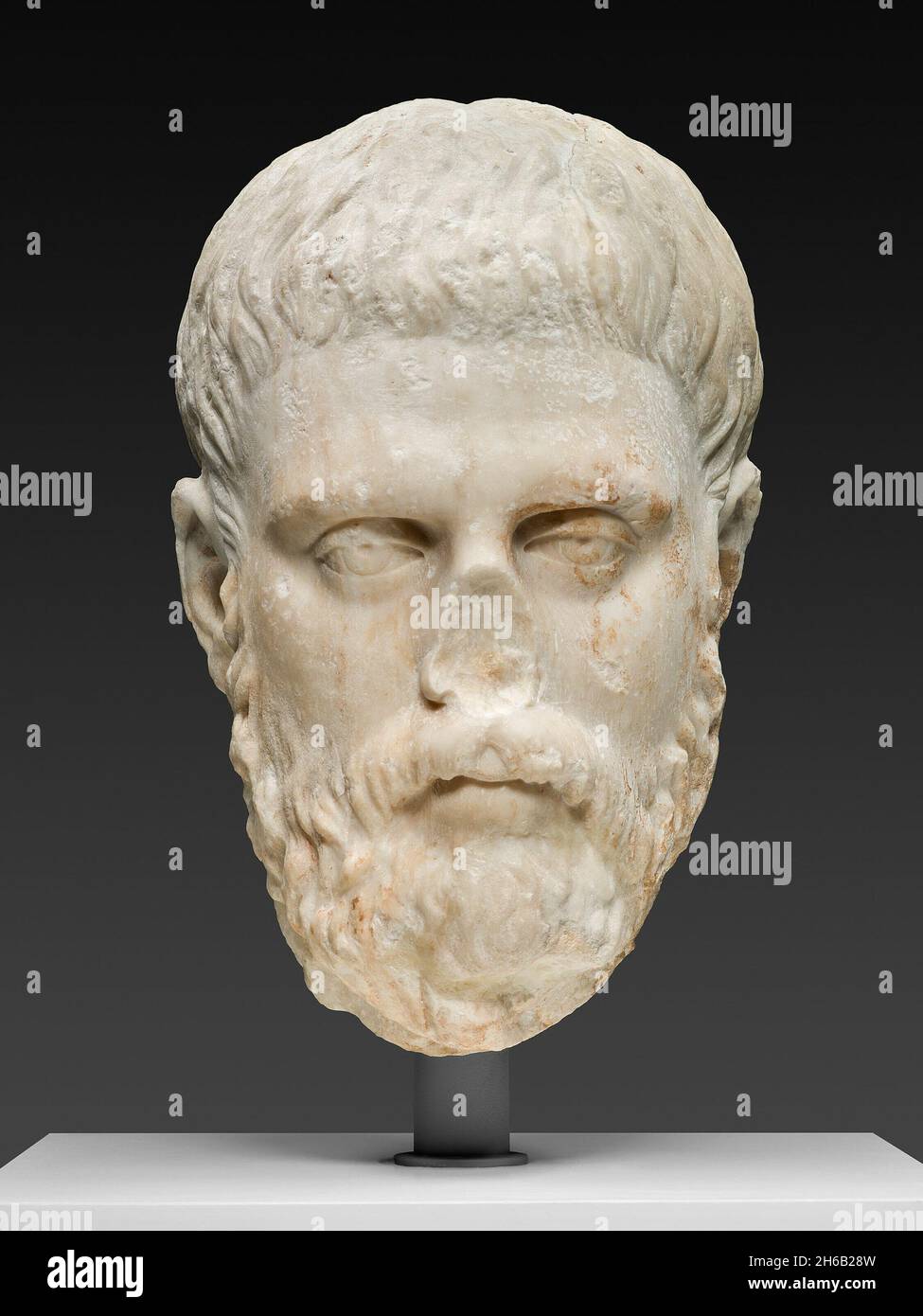 Portrait Head of a Philosopher, Second half of the 2nd century Stock ...