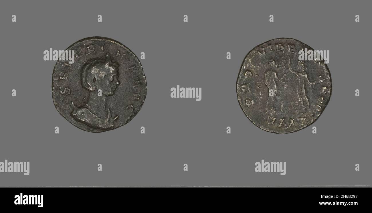 Coin Portraying Empress Severina, 270-275 Stock Photo - Alamy