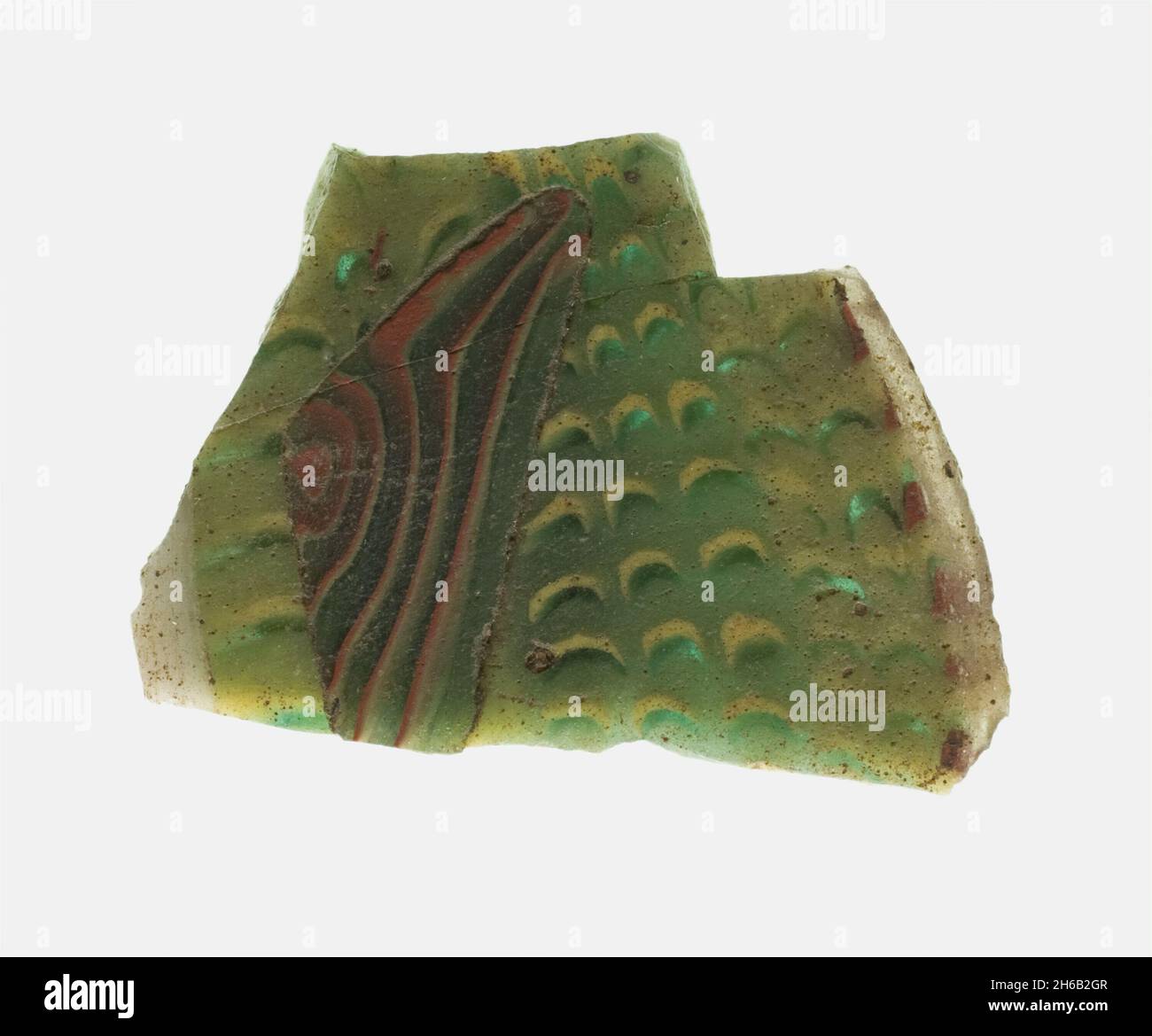 Fragment of a Revetment Depicting Fish Scales, 1st century BCE-1st ...