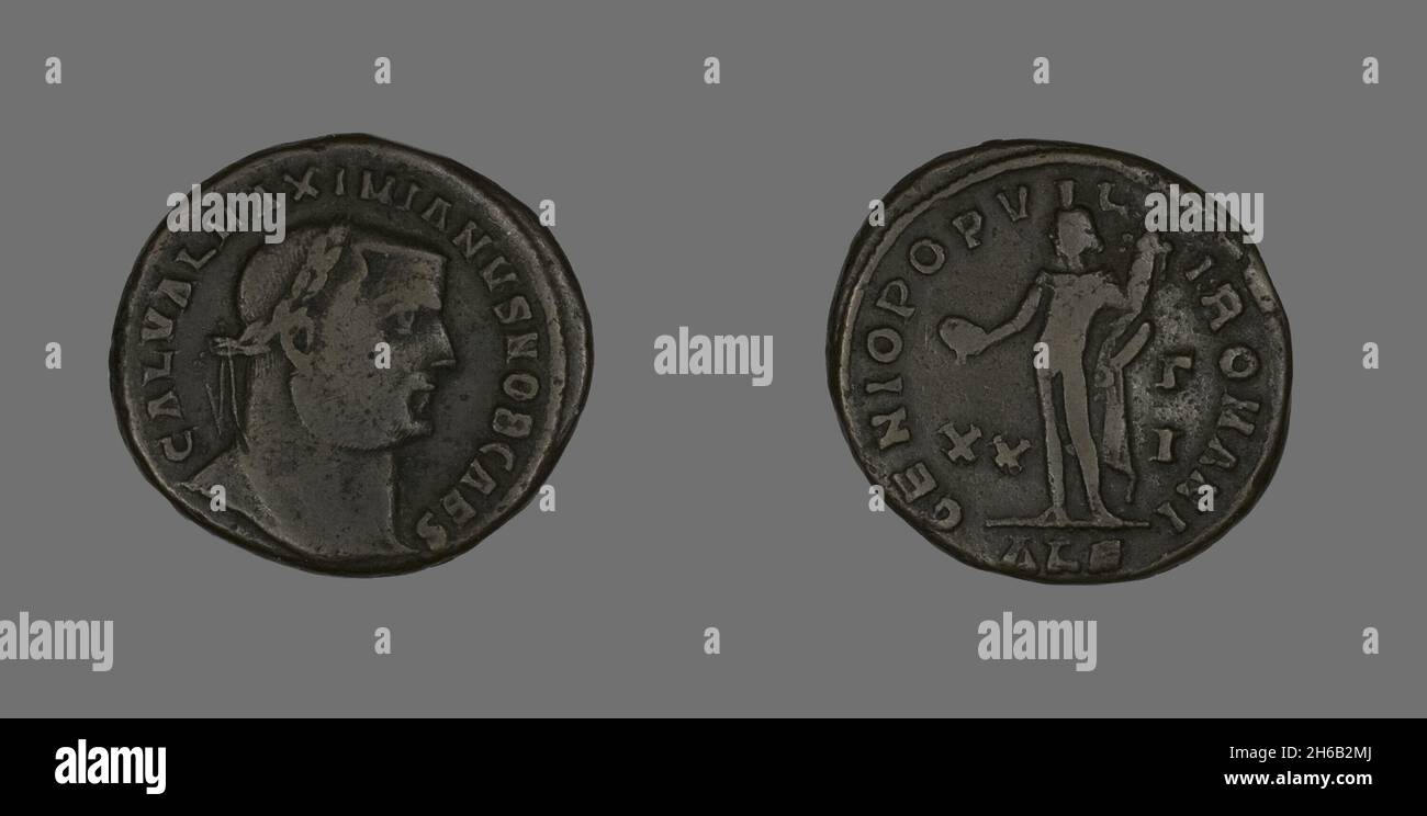Follis (Coin) Portraying Emperor Galerius, about 301 Stock Photo - Alamy