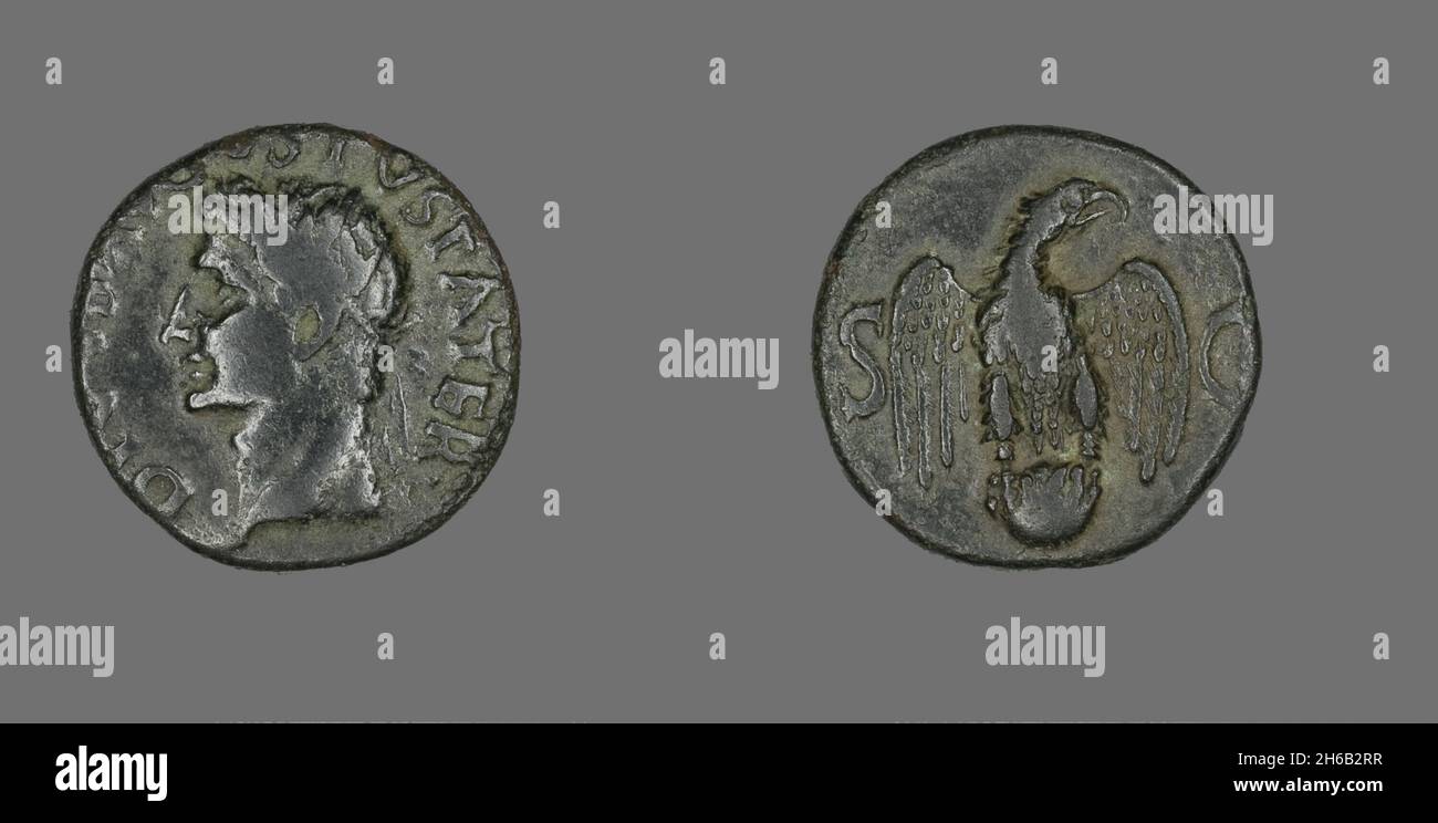 Emperor augustus coin hi-res stock photography and images - Alamy