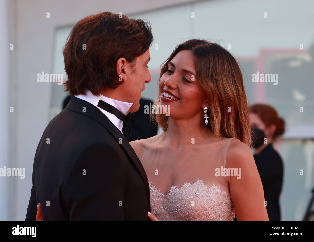 VENICE, ITALY - SEPTEMBER 01: Serena Rossi and Davide Devenuto attend ...