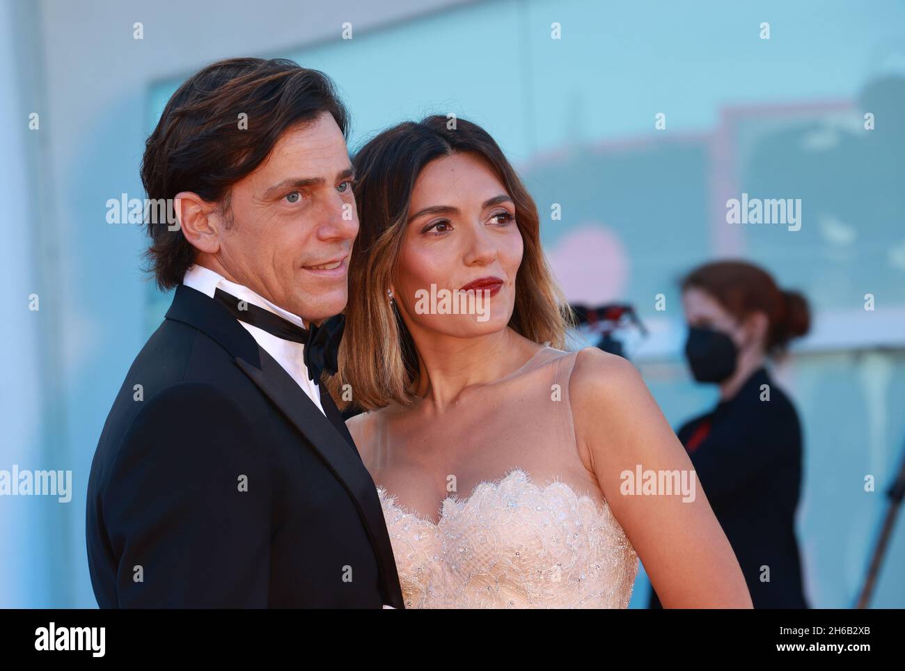 VENICE, ITALY - SEPTEMBER 01: Serena Rossi and Davide Devenuto attend ...