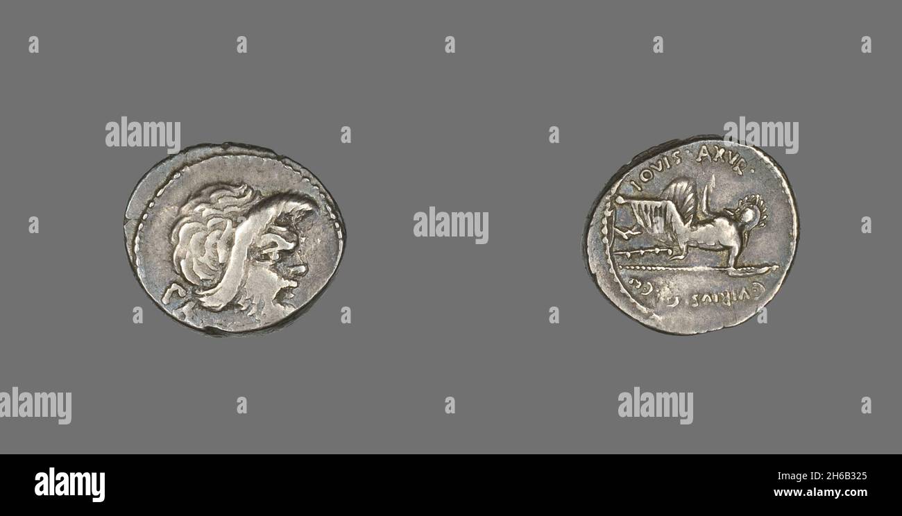 Denarius (Coin) Depicting the Mask of Pan, 48 BCE Stock Photo - Alamy