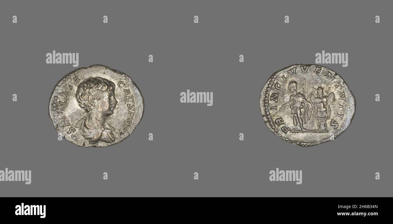 Denarius (Coin) Portraying Emperor Geta, 200-202 Stock Photo - Alamy