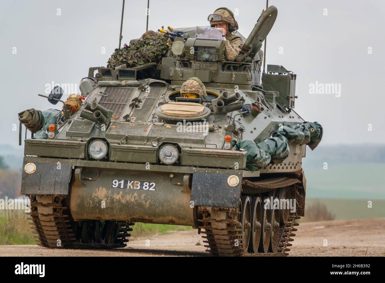 British army FV103 Spartan tracked armored reconnaissance vehicle in ...