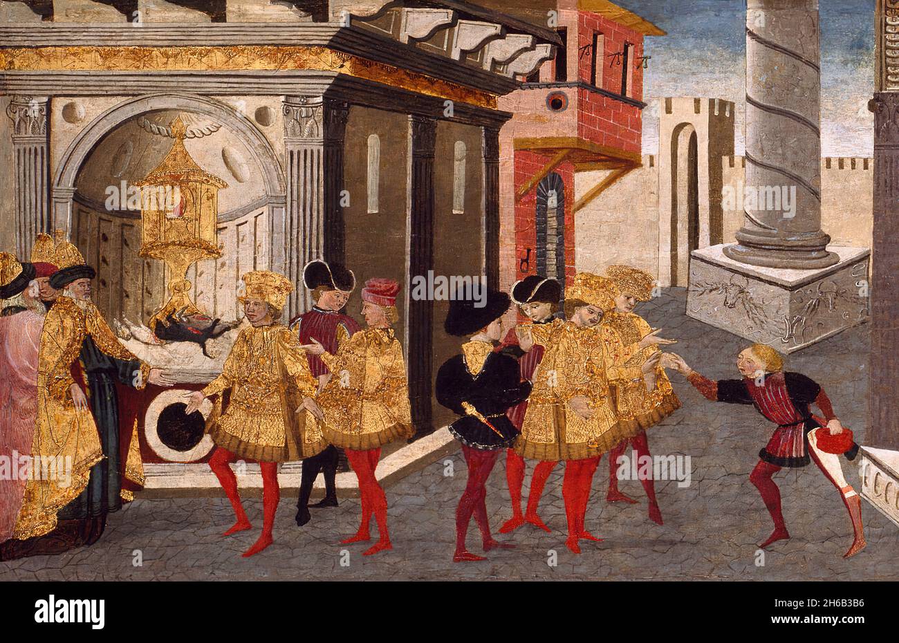 The Assassination and Funeral of Julius Caesar, 1455/60. Detail from a ...