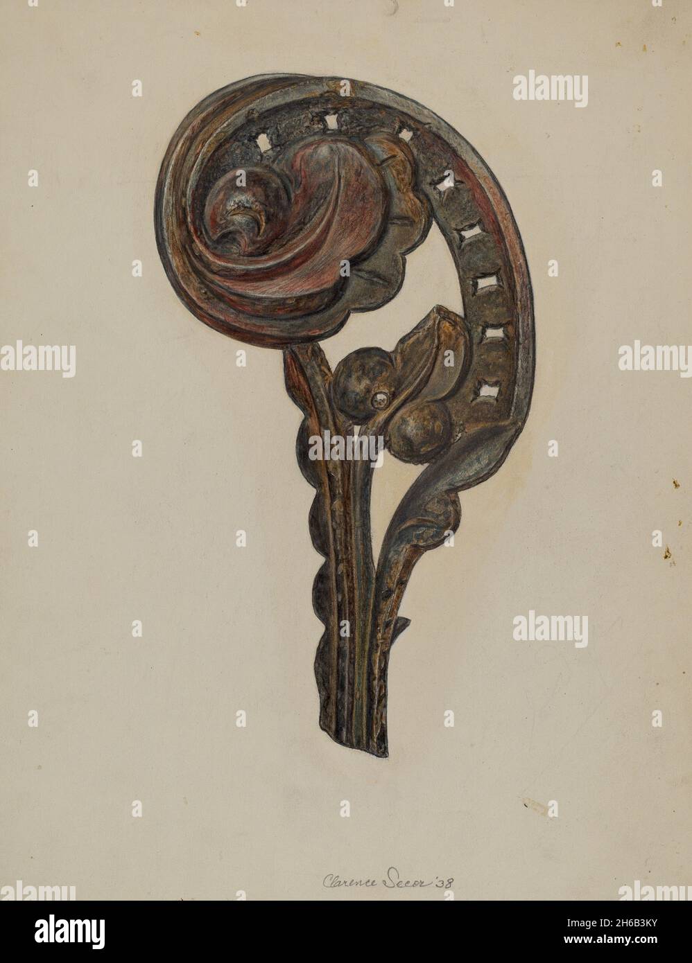 Perforated Scroll, 1938 Stock Photo - Alamy