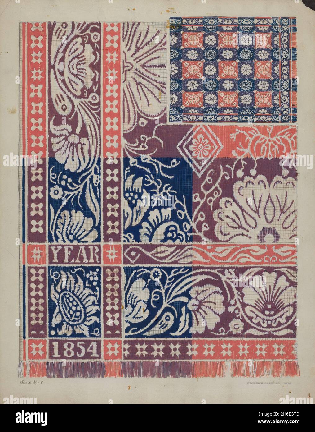 Woven coverlet hi-res stock photography and images - Alamy