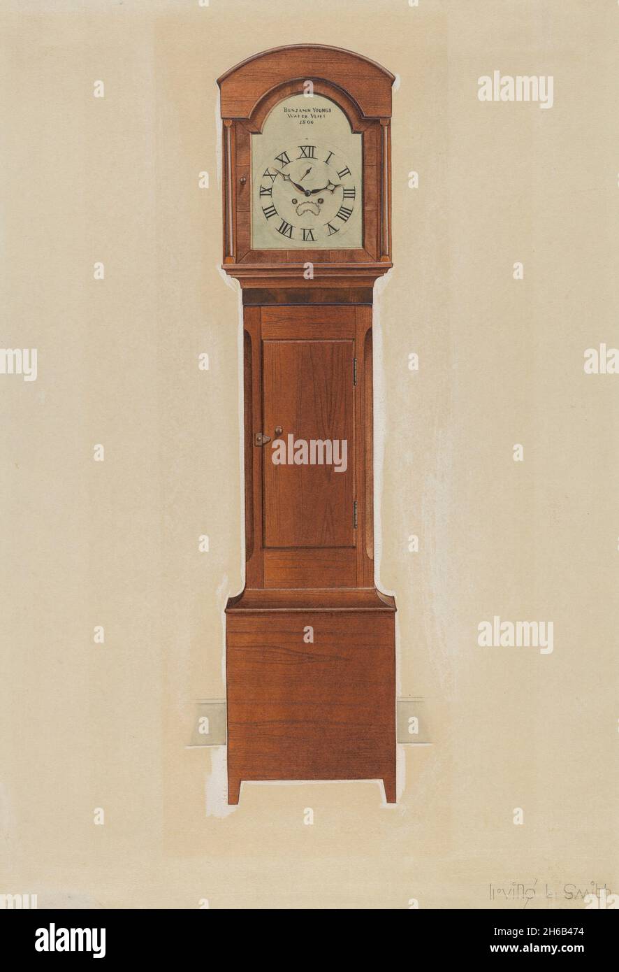Shaker Tall Clock, c. 1937 Stock Photo - Alamy
