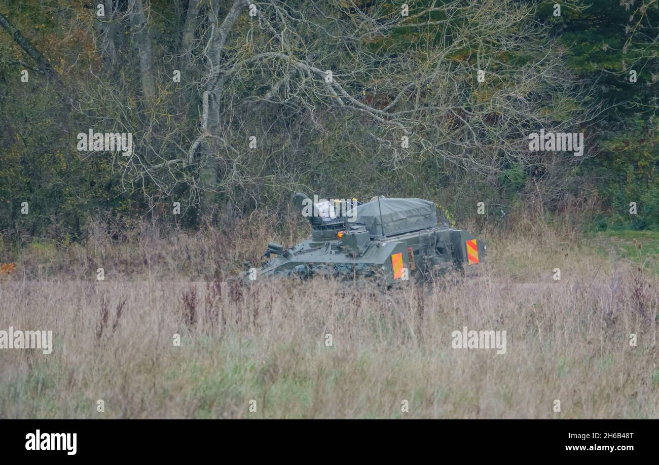 British army FV103 Spartan tracked armored reconnaissance vehicle in ...
