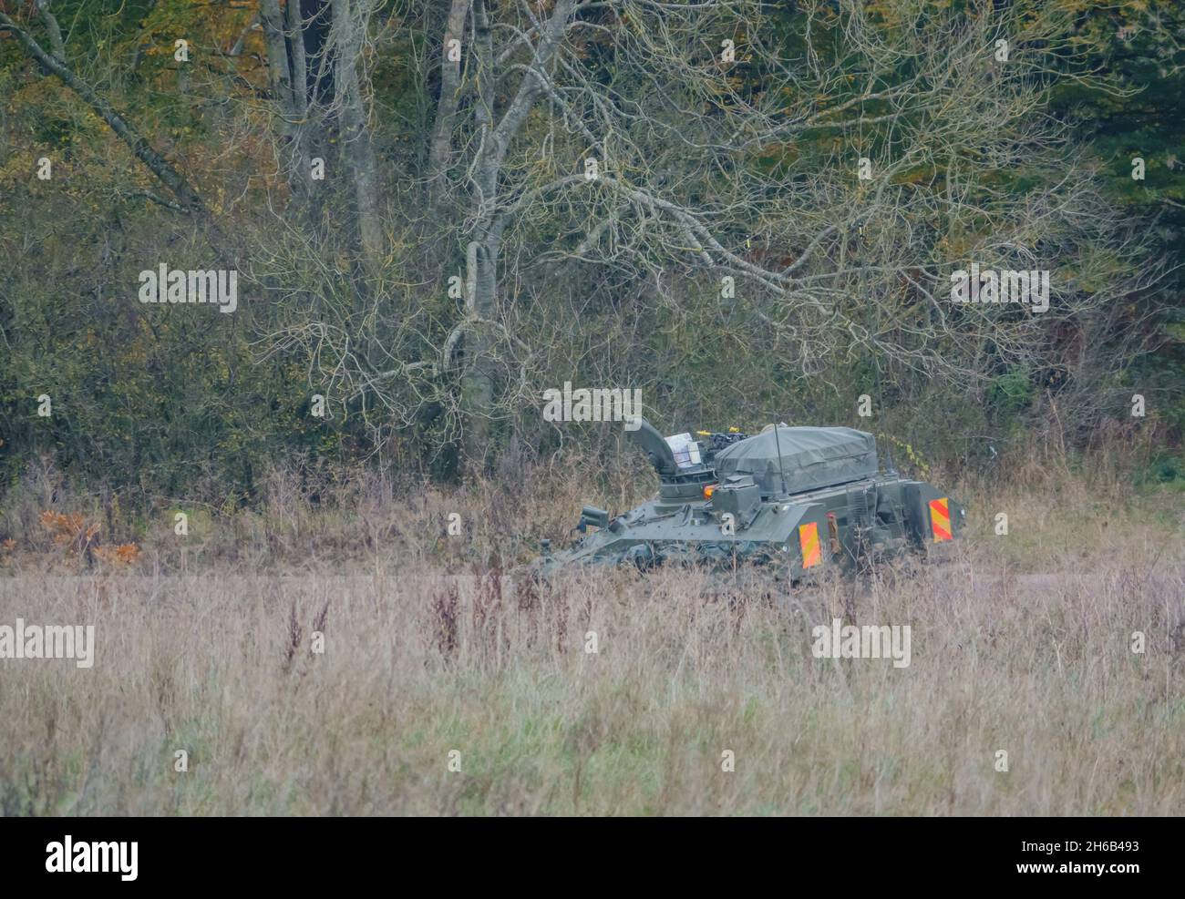British army FV103 Spartan tracked armored reconnaissance vehicle in ...